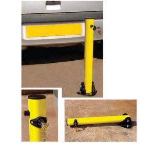 Standfast Fold-Down Parking Post - Street Furnishings