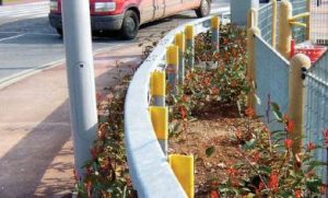 Open Box Beam Barrier - Street Furnishings